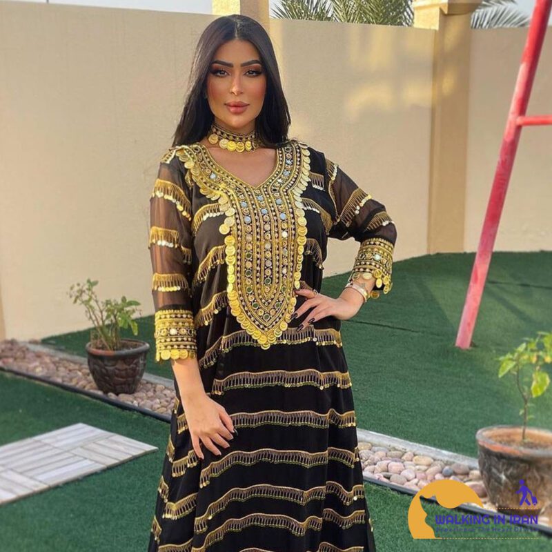 Coin embroidery – Walking In Iran